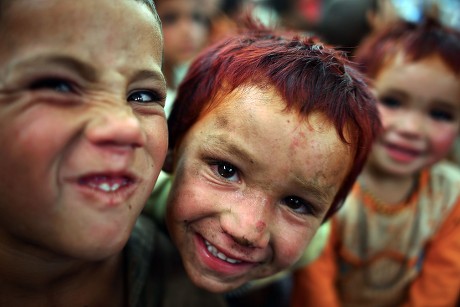 Children Smile Camera Refugee Camp Darulaman Editorial Stock Photo ...