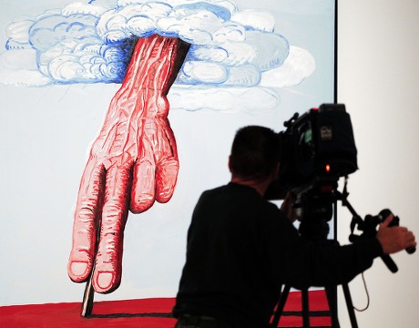 Man Views Works Art By Us Editorial Stock Photo - Stock Image ...