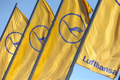 Company Flags German Airline Lufthansa Fly Editorial Stock Photo ...