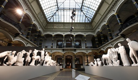 Statues On Display During Preview Exhibition Editorial Stock Photo ...