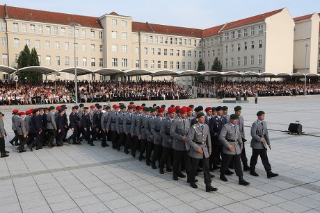 German Bundeswehr Soldiers March Take Oath Editorial Stock Photo ...