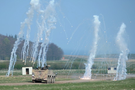Armoured Gtk Boxer Transport Vehicle Fires Editorial Stock Photo ...