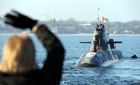 German Navys U32 Submarine Given Farewell Editorial Stock Photo - Stock ...