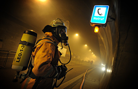 Fireman Participates Disaster Management Drill Inside Editorial Stock ...