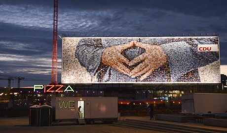 Election Poster Depicting German Chancellor Angela Editorial Stock ...