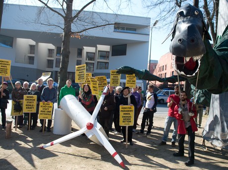 Demonstrators Protest Against Reform Renewable Energy Editorial Stock ...