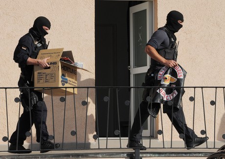 Masked Police Officers Carry Seized Items Editorial Stock Photo - Stock ...