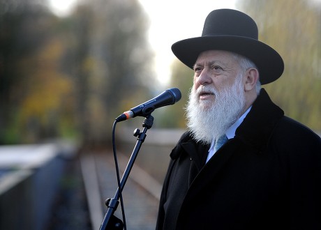 Rabbi Yitshak Ehrenberg Delivers Speech During Editorial Stock Photo ...