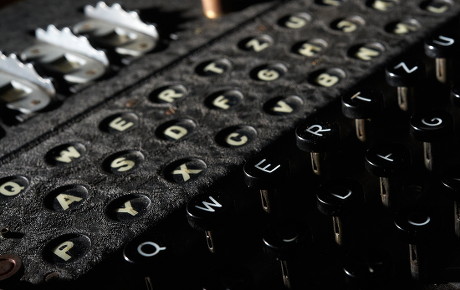 Close View Enigma Deciphering Machine German Editorial Stock Photo ...