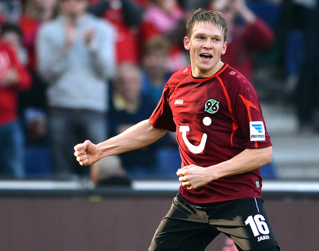 Bremens Aaron Hunt Hamburgs Marcell Jansen Editorial Stock Photo ...
