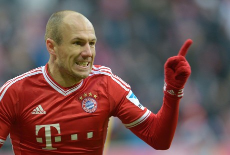 Munichs Arjen Robben Celebrates His 10 Editorial Stock Photo - Stock ...