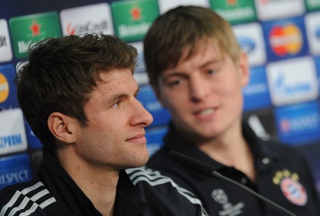 Thomas Mueller L Toni Kroos Bundesliga Editorial Stock Photo - Stock ...