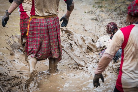 Participants 4th Extreme Run Braveheartbattle Action Editorial Stock ...