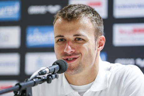German Diver Sascha Klein Addresses Press Editorial Stock Photo - Stock ...