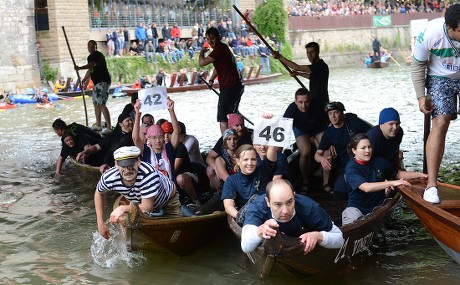 Students Take Part Traditional Punt Race Editorial Stock Photo - Stock ...