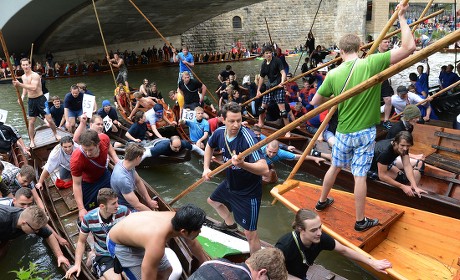Students Take Part Traditional Punt Race Editorial Stock Photo - Stock ...