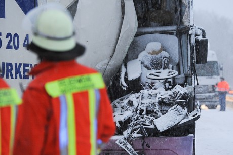 Fireman Stands Front Damaged Coach After Editorial Stock Photo - Stock ...
