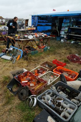Man Perusing Autojumble Stall Spare Parts Editorial Stock Photo - Stock ...