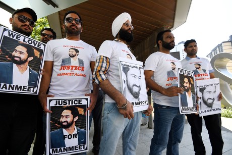 Supporters Murdered Bus Driver Manmeet Alisher Editorial Stock Photo ...