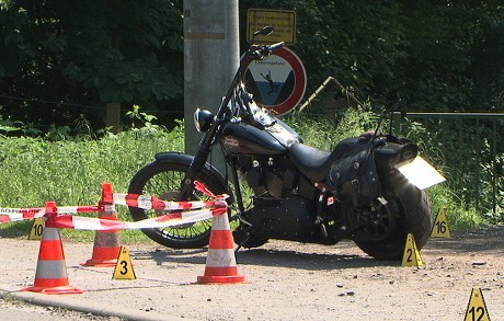 Motorcycle Murder Victim Parked On Curbside Editorial Stock Photo ...