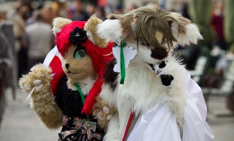 Visitors Eurofurence Convention Walk Fanciful Animal Editorial Stock ...