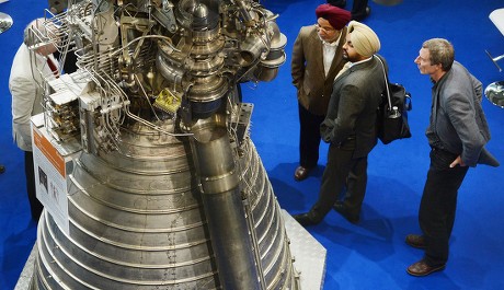 Visitors Take Look Ariane 5 Rocket Editorial Stock Photo - Stock Image ...