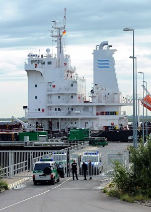 German Police Officers Secure Entrance Roro Editorial Stock Photo ...