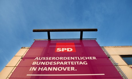 Huge Banner German Social Democratic Partys Editorial Stock Photo ...