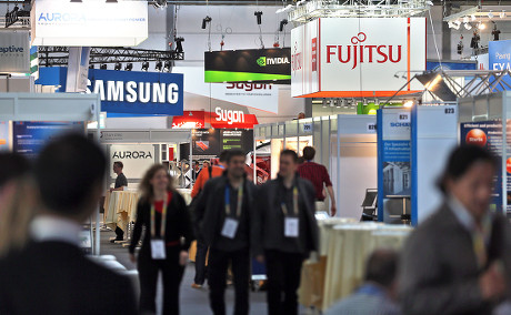 People Visit Booth Samsung International Supercomputing Editorial Stock ...