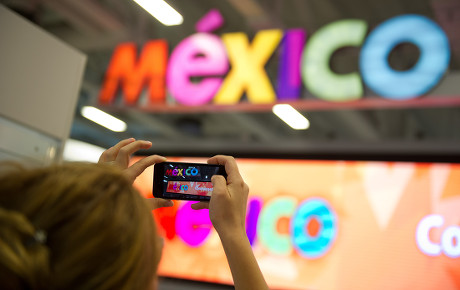 Visitor Takes Photo Writing Mexico Booth Editorial Stock Photo - Stock ...