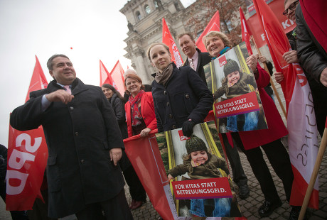 Chairman Spd Party Sigmar Gabriel L Editorial Stock Photo - Stock Image ...