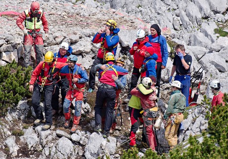 Rescue Helpers Cheer Hug Each Other Editorial Stock Photo - Stock Image ...
