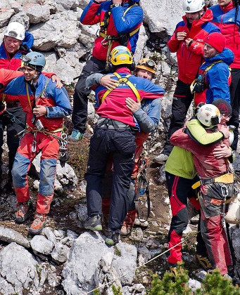Rescue Workers Near Entrance Riesending Cave Editorial Stock Photo ...