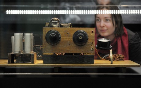 Woman Looks Radio Transmitter Which Has Editorial Stock Photo - Stock ...