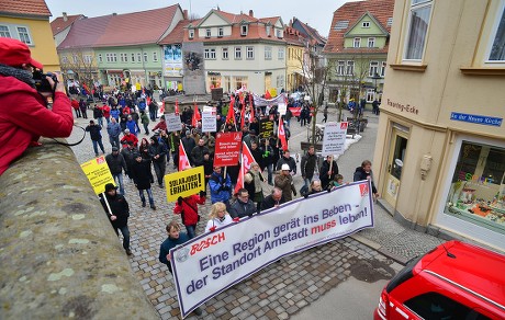 Bosch Solar Employees Protest Arnstadt Germany Editorial Stock Photo ...