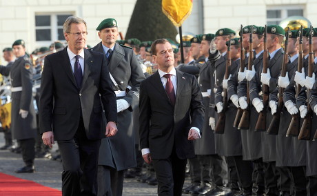 Russian President Dmitry Medvedev R Welcomed Editorial Stock Photo ...