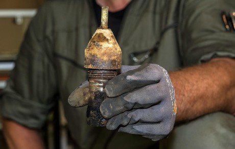 Bomb Disposal Expert Detlef Jaab Holds Editorial Stock Photo - Stock ...