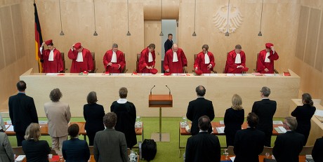 Judges First Senate German Constitutional Court Editorial Stock Photo ...