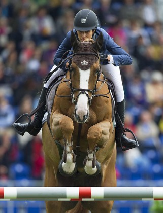 Swiss Janika Sprunger On Her Horse Editorial Stock Photo - Stock Image ...