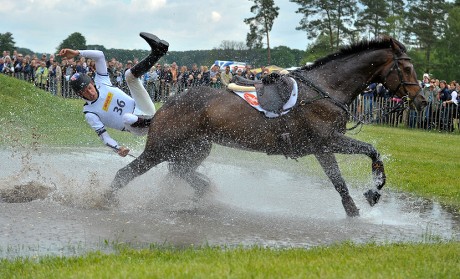 Australian Eventing Horseman Christopher Burton Falls Editorial Stock ...