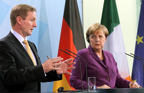 German Chancellor Angela Merkel R Irish Editorial Stock Photo - Stock ...