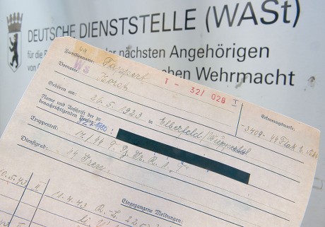Printed Scan Central File Card Deutsche Editorial Stock Photo - Stock ...
