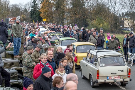 Trabant Wartburg Russian Cars Drive Across Editorial Stock Photo ...