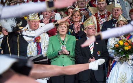 German Chancellor Angela Merkel C Welcomes Editorial Stock Photo ...