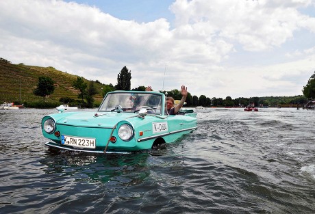 Members Amphicar Club Pose Their Amphicar Editorial Stock Photo - Stock ...