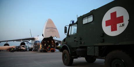 Military Equipment Loaded Into Antonov Ah124100 Editorial Stock Photo ...