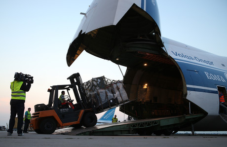 Military Equipment Loaded Into Antonov Ah124100 Editorial Stock Photo ...