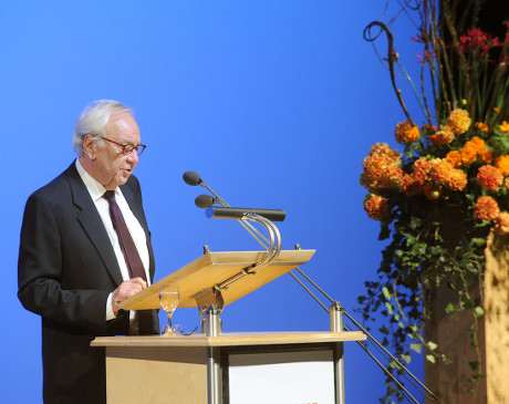 German Author Juergen Becker Speaks After Editorial Stock Photo - Stock ...