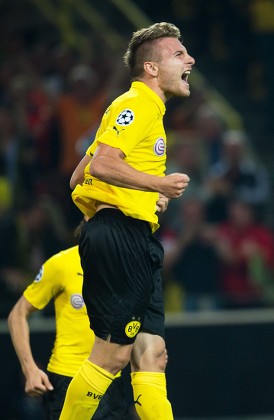 Dortmunds Ciro Immobile Celebrates After Scoring Editorial Stock Photo ...