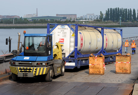 One Containers Carrying Residuals Syrian Mustard Editorial Stock Photo ...